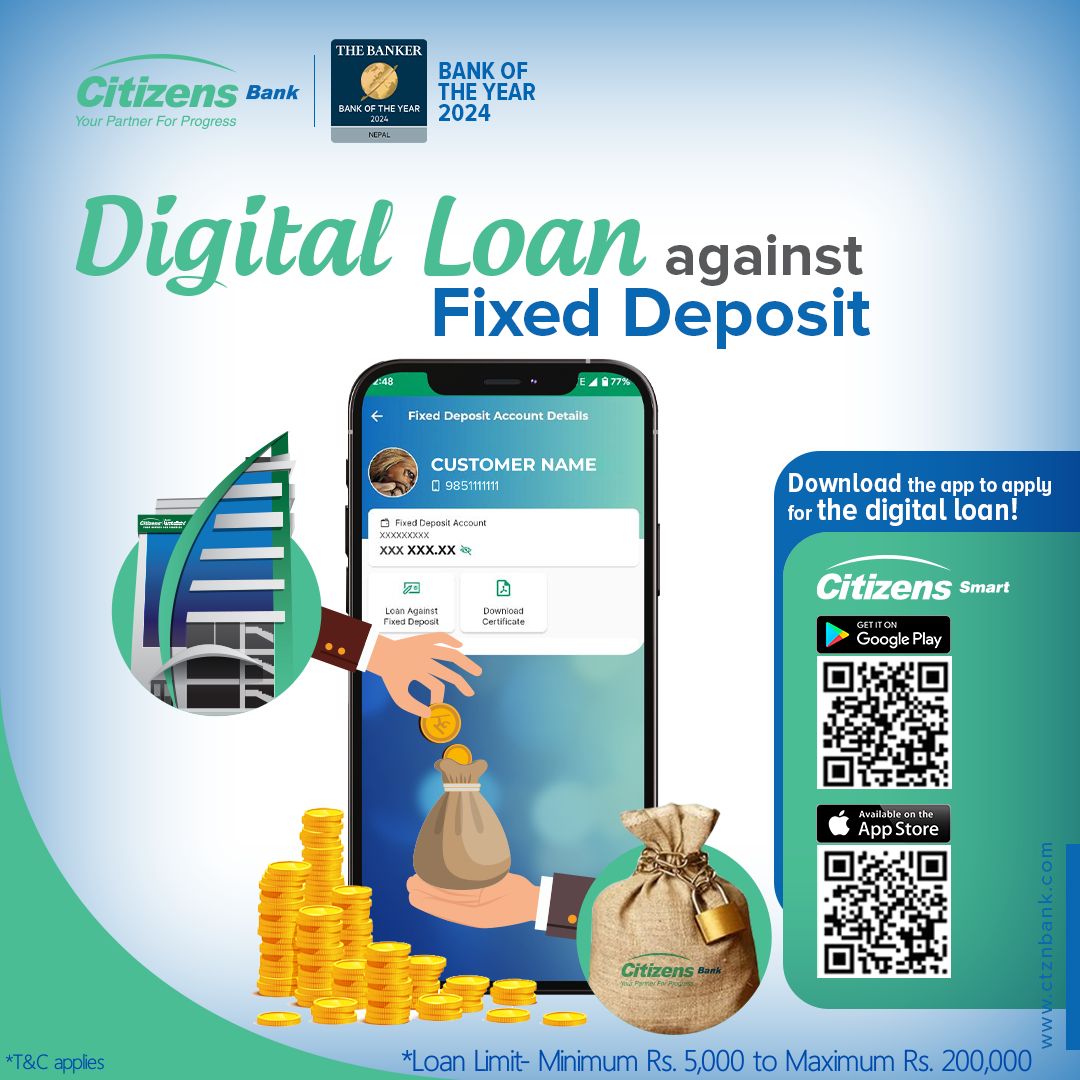 Citizens Bank Launches Online Loan Facility Against Fixed Deposits for Instant Access ...